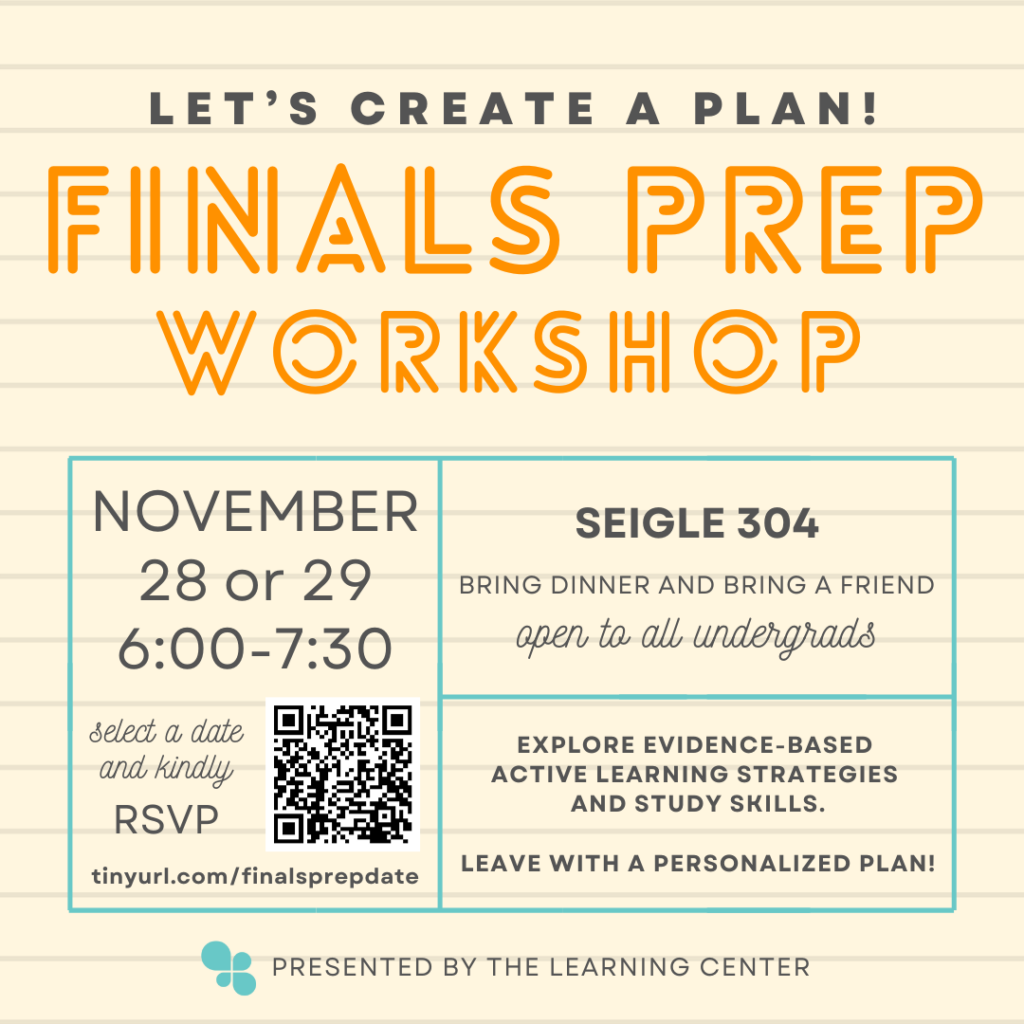 Finals Prep Workshop - The Learning Center