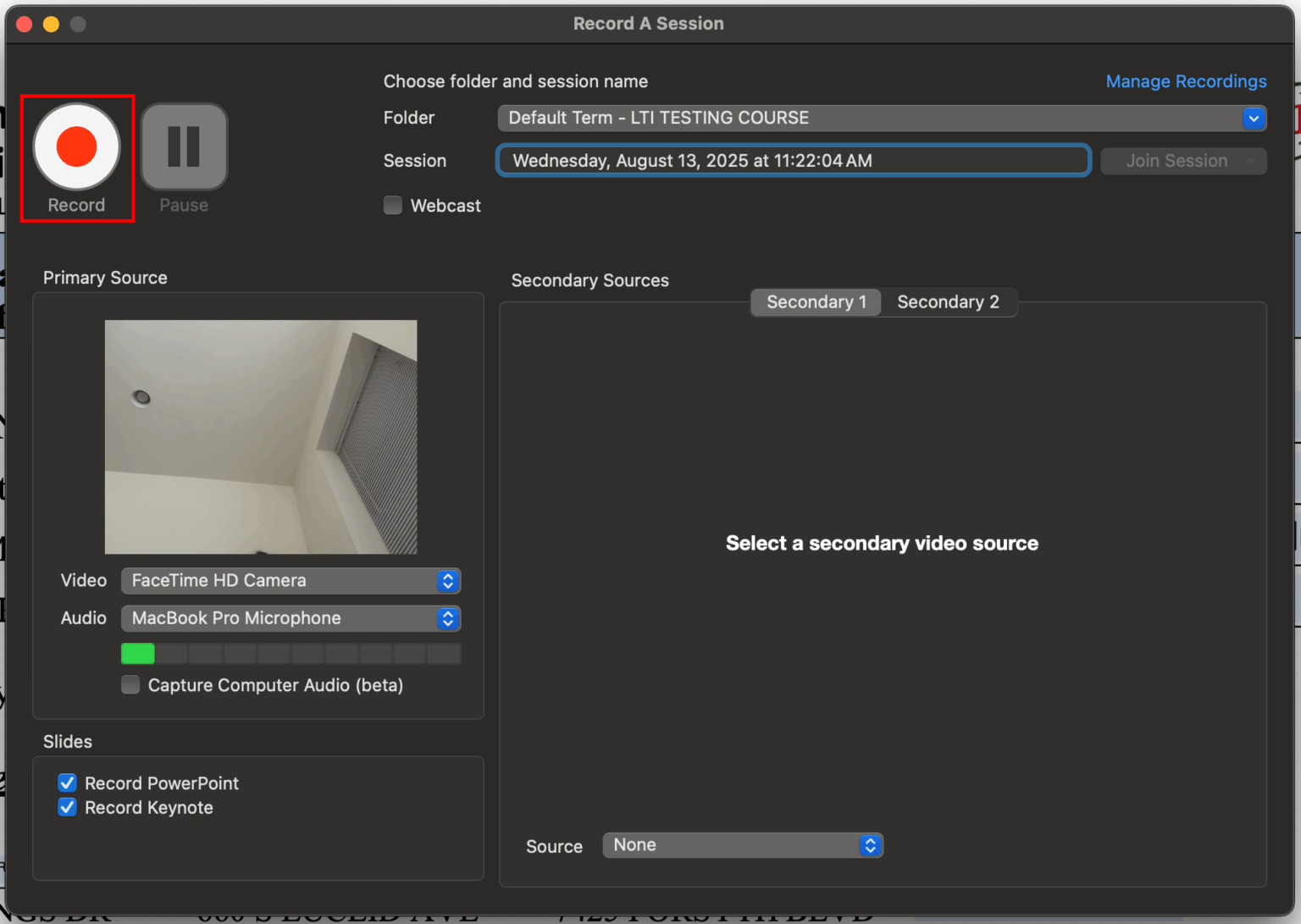 Panopto Tutorials: - Center for Teaching and Learning