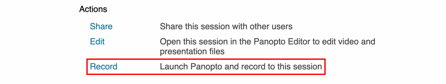 Panopto Tutorials: - Center for Teaching and Learning